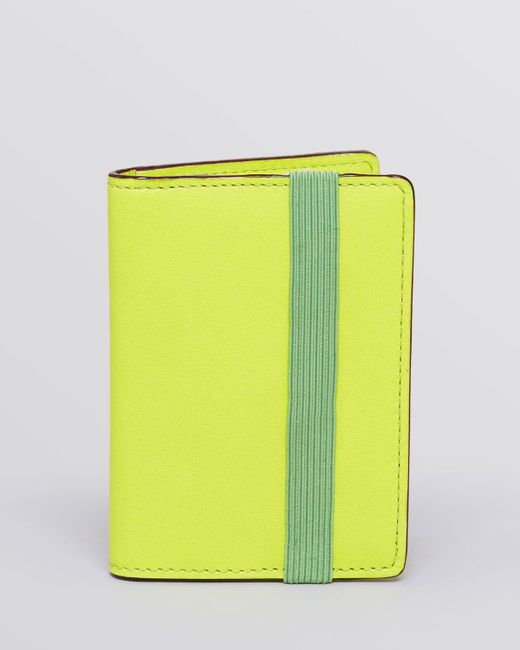 Jack Spade Leather Vertical Bifold Wallet in Green for Men | Lyst