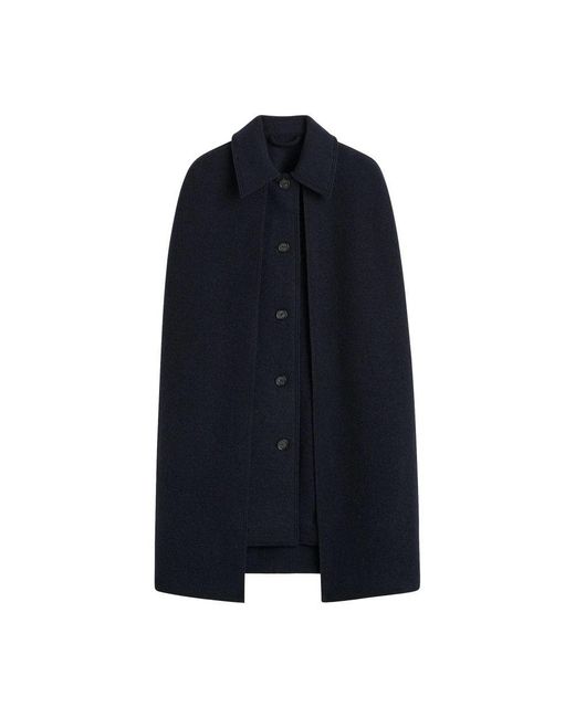 TOTEME Cape Coat in Blue | Lyst