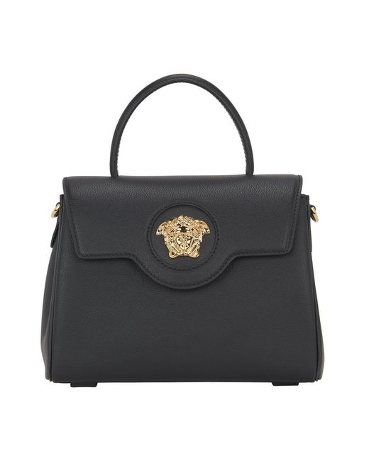 Versace La Medusa Medium Handbag in Black | Lyst