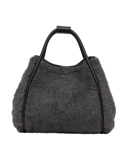 Max Mara Tmarins Top Handle Bag in Black | Lyst