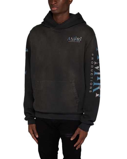 Amiri Theatre Masks Hooded Sweatshirt in Black for Men | Lyst