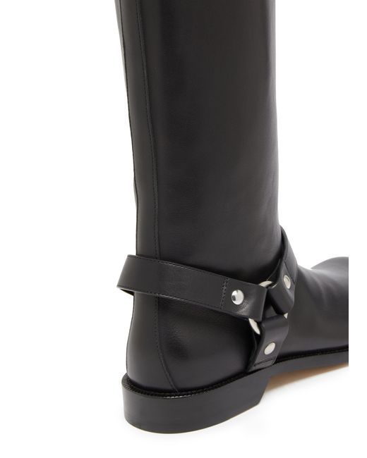 Loewe Campo High Biker Boots in Black | Lyst