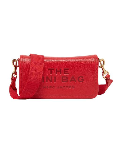 Marc Jacobs The Leather Mini Bag in Red | Lyst