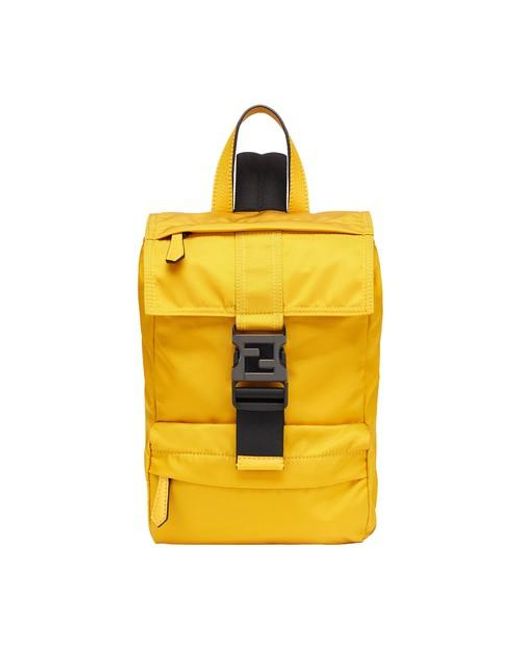 Fendi Small Ness Backpack in Yellow for Men | Lyst