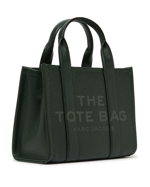 Marc Jacobs The Leather Small Tote Bag in Green | Lyst