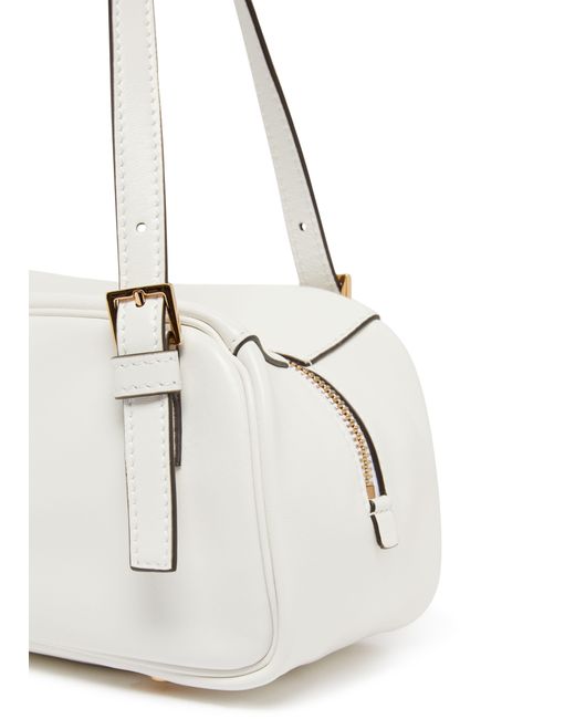 Versace Lamb Leather Shoulder Bag in Natural | Lyst
