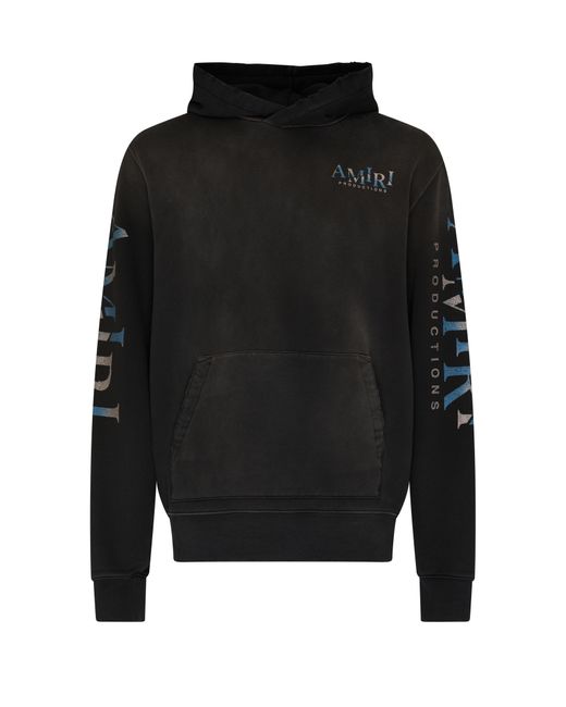 Amiri Theatre Masks Hooded Sweatshirt in Black for Men | Lyst