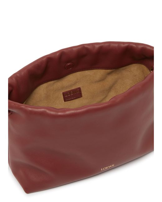 Loewe Leather Flamenco Purse in Red | Lyst