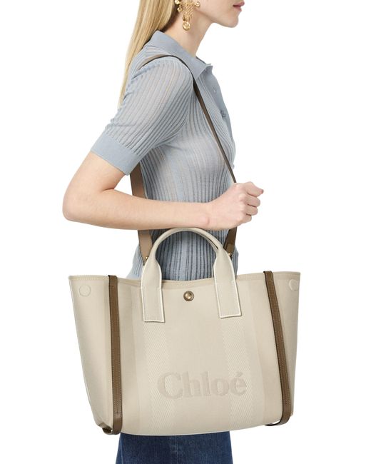 Chloé Carry Handbag in Natural | Lyst