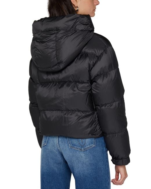 Max Mara Short Padded Puffer Down Jacket in Black | Lyst