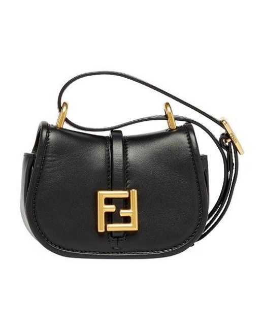 Fendi C'mon Nano Bag in Black | Lyst