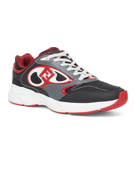 Fendi Forward Lace-Up Sneakers in Blue for Men | Lyst