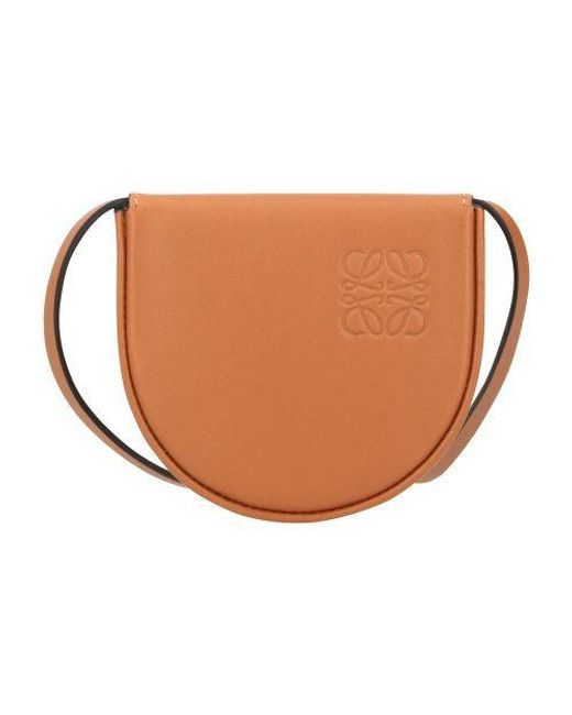 Loewe Small Heel Pouch in Brown | Lyst