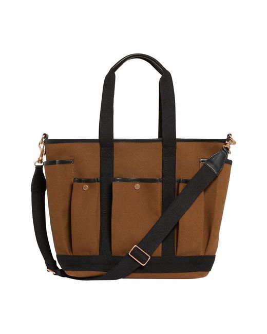 Vanessa Bruno L Multi-Pocket Tote Bag in Brown | Lyst