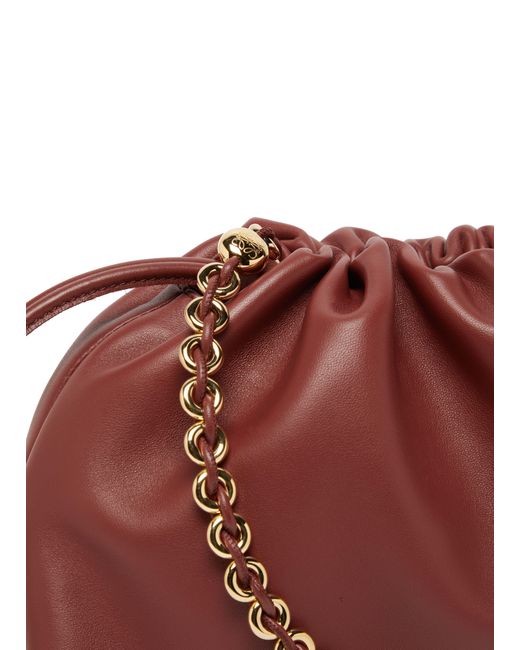 Loewe Leather Flamenco Purse in Red | Lyst