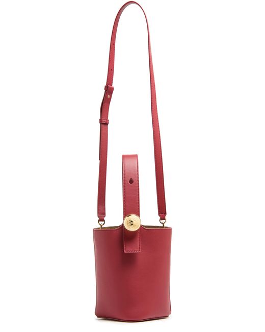 Loewe Mini Pebble Bucket Bag in Red | Lyst