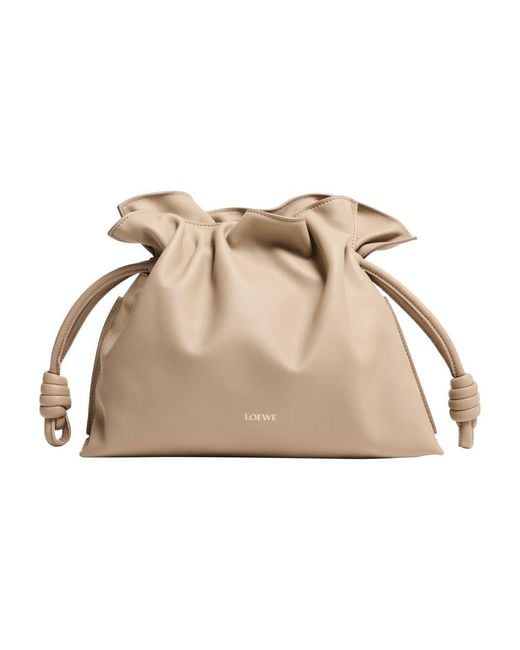 Loewe Medium Flamenco Clutch in Natural | Lyst