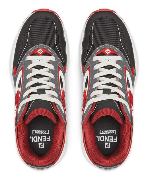 Fendi Forward Lace-Up Sneakers in Blue for Men | Lyst