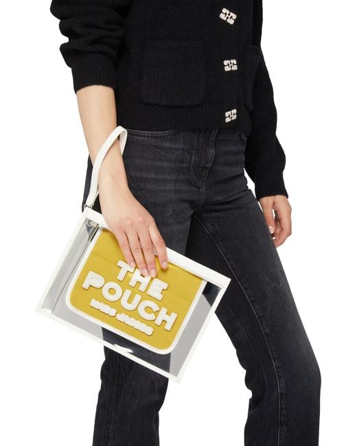 Marc Jacobs The Clear Large Pouch in Yellow | Lyst