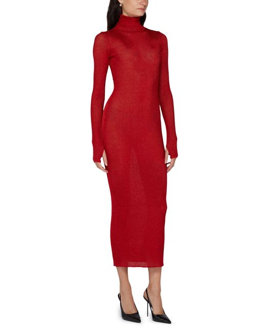 Isabel Marant Josita Long Dress in Red | Lyst