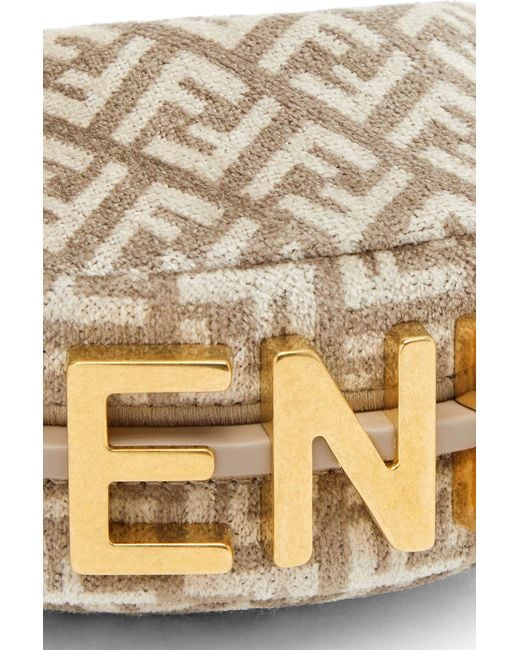 Fendi Nano Graphy Hobo Bag in Metallic | Lyst