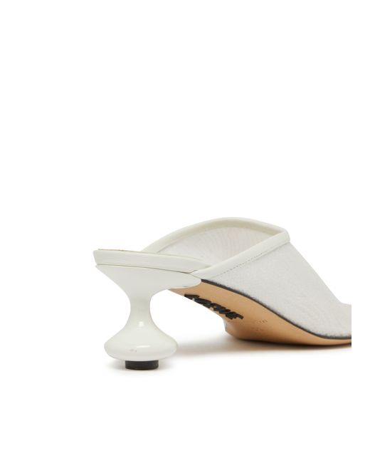 Loewe Toy Mule 45 Paillettes in White | Lyst