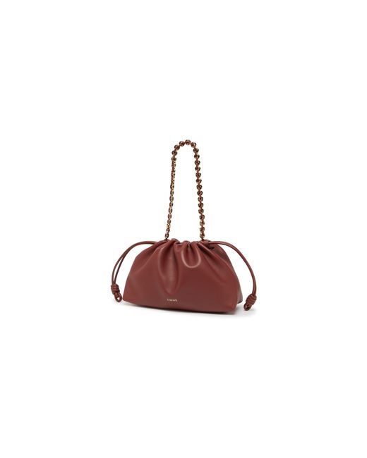 Loewe Leather Flamenco Purse in Red | Lyst