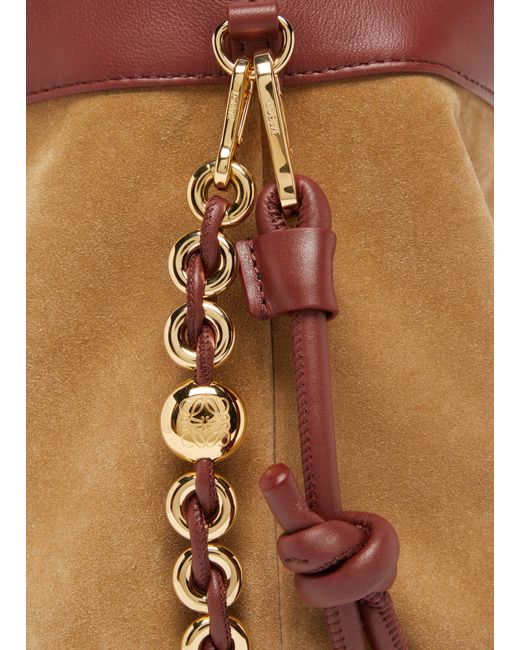 Loewe Leather Flamenco Purse in Red | Lyst