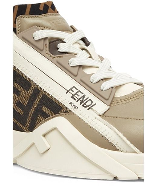 Fendi Flow Sneakers in Natural | Lyst