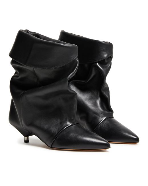 Isabel Marant Edrik Heel Ankle Boots in Black | Lyst