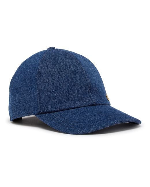 Chloé Chloé Iconic Denim Cap in Blue | Lyst