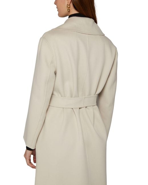 Max Mara Livia Long Belted Coat in Brown | Lyst