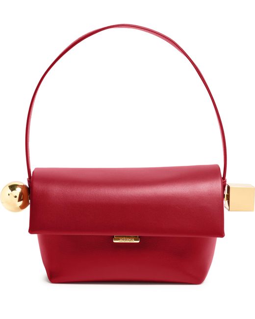 Jacquemus The Rond Carré Bag in Red | Lyst