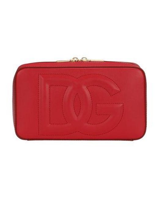 Dolce & Gabbana Small Dg Logo Camera Bag in Red | Lyst