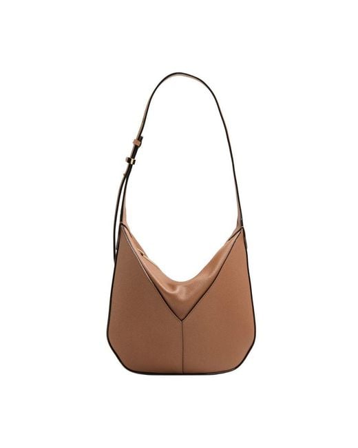 Valextra Vivi Mini Hobo Bag in Brown | Lyst