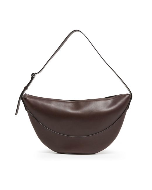 The Row Jouve Hobo Bag in Brown | Lyst