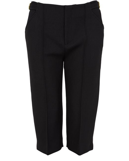 Chloé Belted Pants in Black | Lyst