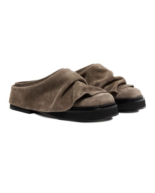 The Attico Mini Robin Clogs in Brown | Lyst