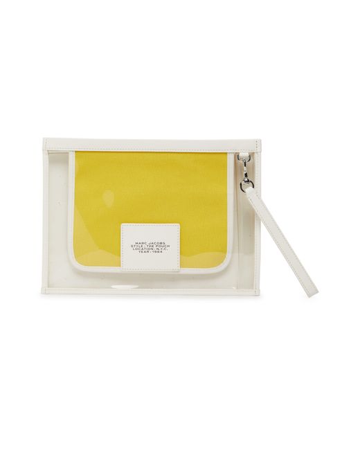 Marc Jacobs The Clear Large Pouch in Yellow | Lyst