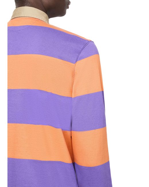 Polo Ralph Lauren Long Sleeved Polo Rugby in Orange for Men | Lyst