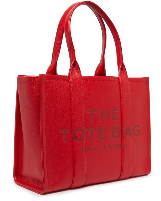 Marc Jacobs The Large Leather Tote Bag in Red | Lyst