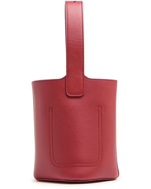 Loewe Mini Pebble Bucket Bag in Red | Lyst