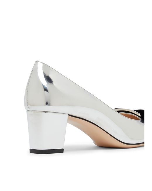 Tom Ford Mirror Calf Velvet Pumps in Metallic | Lyst