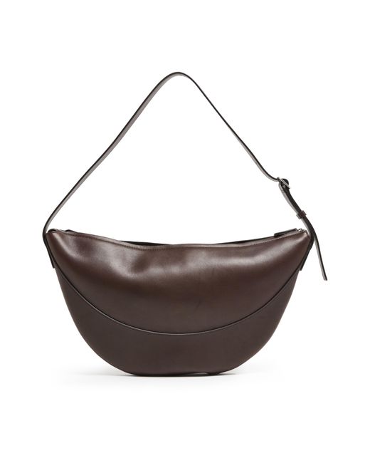 The Row Jouve Hobo Bag in Brown | Lyst