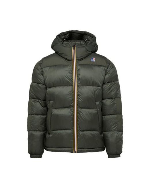 K-Way Puffer Jacket - Le Vrai 3.0 Claude Heavy Warm in Green for Men ...