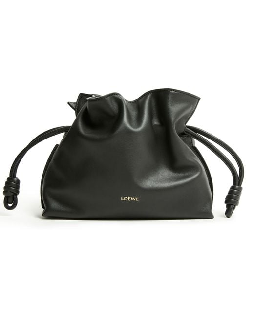 Loewe Mini Flamenco Clutch in Black | Lyst
