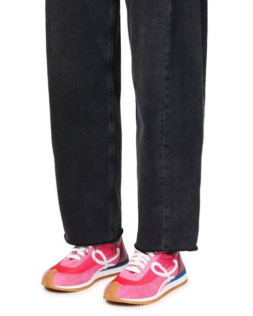 Loewe Flow Runner Sneakers in Pink | Lyst