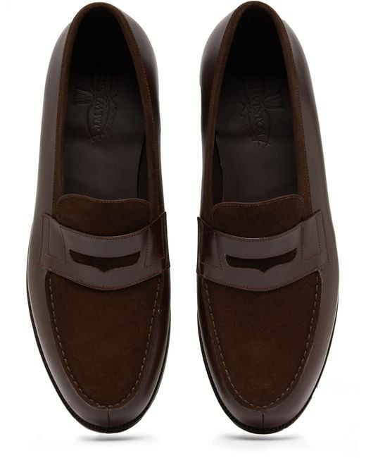 J.M. Weston Animation 180 Loafers in Brown for Men | Lyst