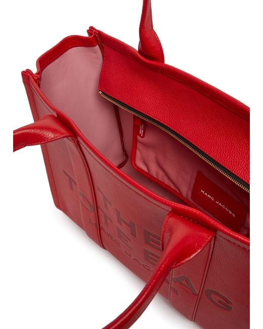 Marc Jacobs The Large Leather Tote Bag in Red | Lyst
