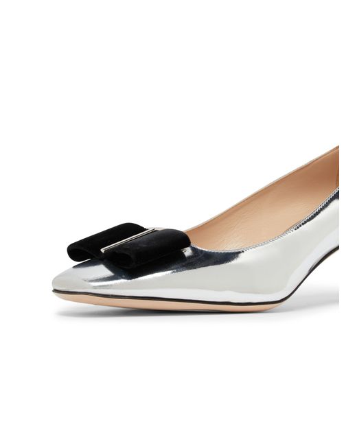 Tom Ford Mirror Calf Velvet Pumps in Metallic | Lyst